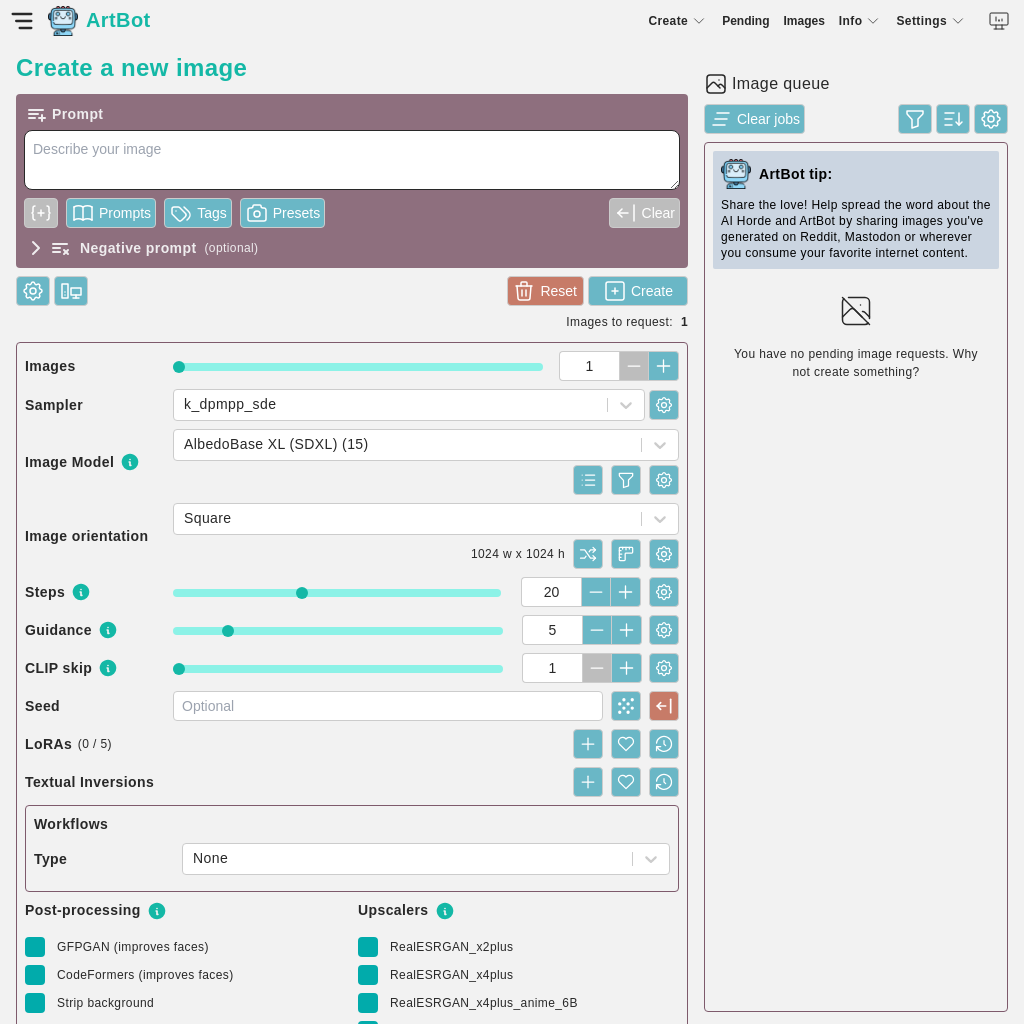 ArtBot - ArtBot - AI-Powered Image Creation with Stable Diffusion