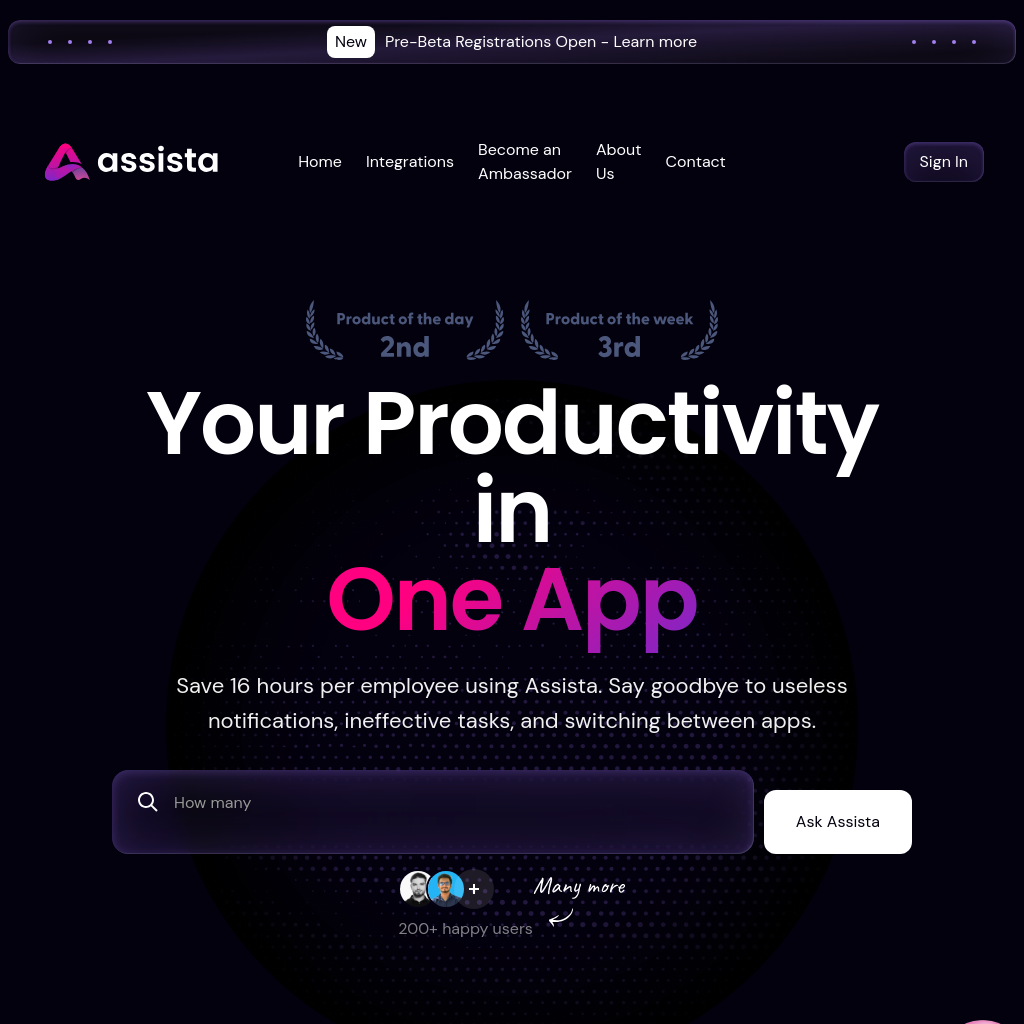 ASSISTA AI - Transform Your Productivity with Advanced AI Assistance