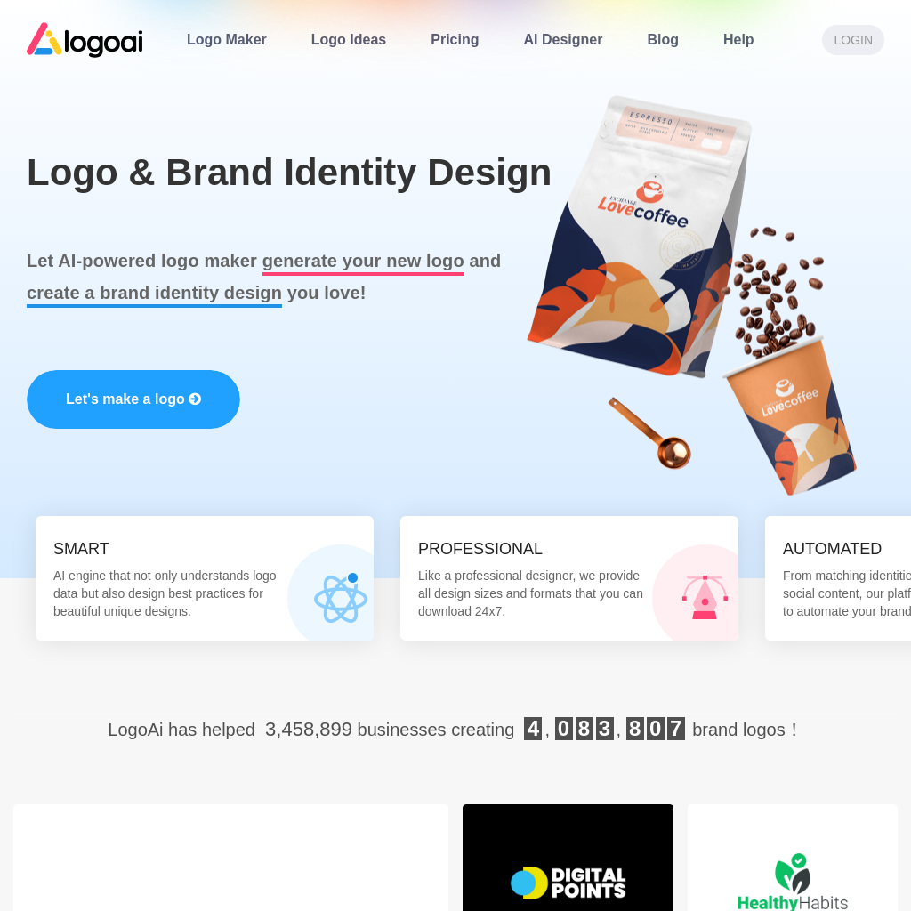 LogoAi - Design A New Logo & Brand Identity You Love! - LogoAI.com
