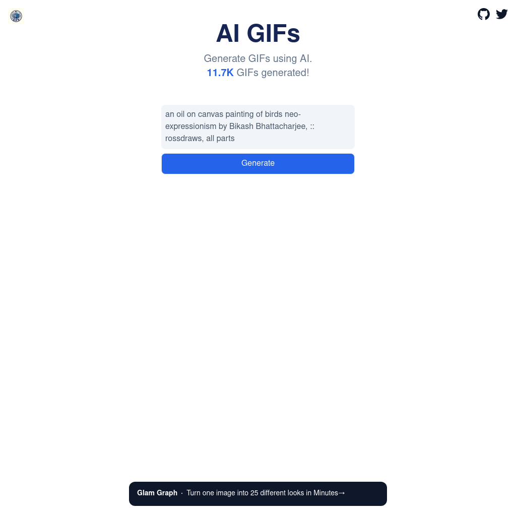 AIGIFs - AI GIF生成工具