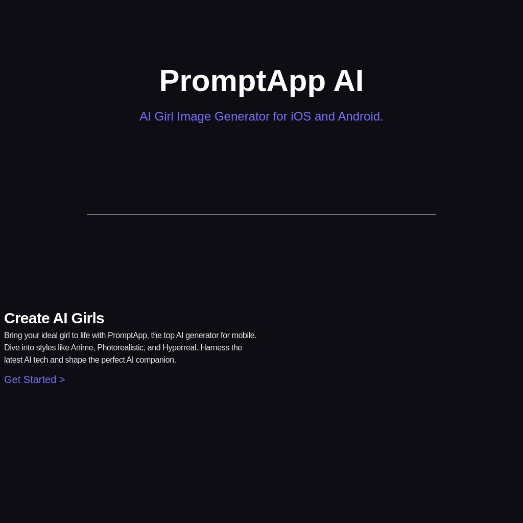 PromptAI App - PromptApp: AI Girl Image Generator for Mobile