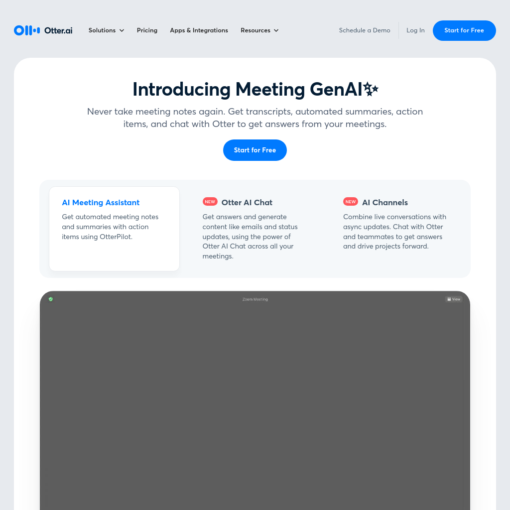 Otter.ai - Otter.ai - AI Meeting Note Taker & Real-time AI Transcription