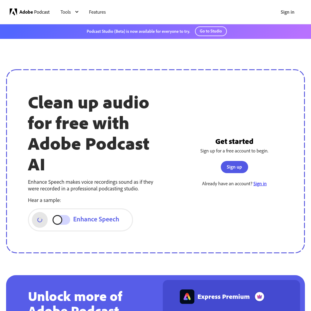 Adobe Speech Enhancer - Enhance Speech from Adobe | Free AI filter for ...