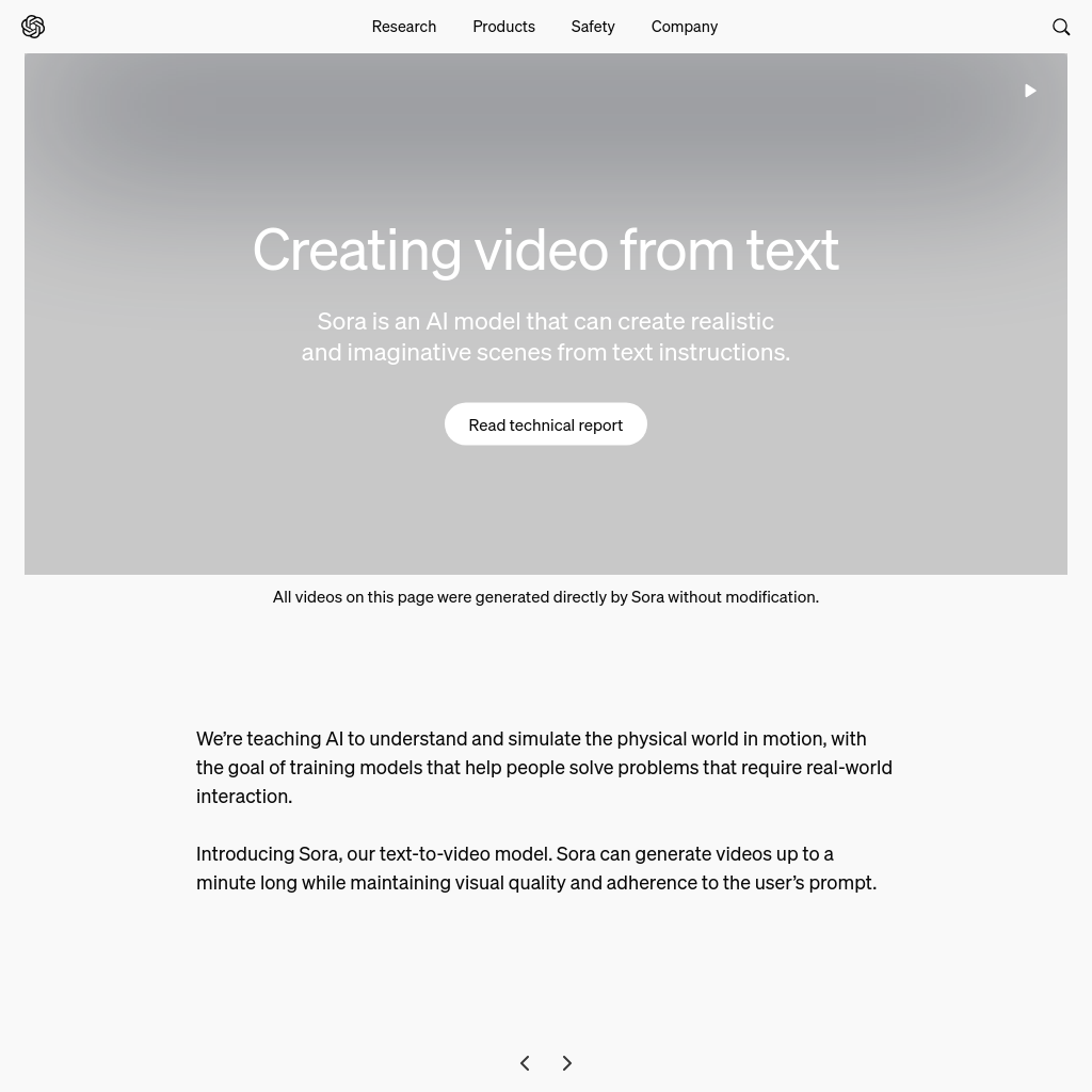 Sora by OpenAI - 强大的Jina Reader API