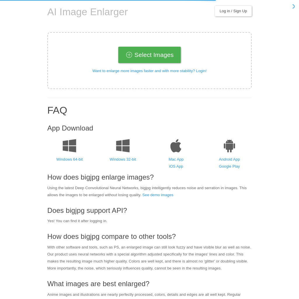 BigJpg - Bigjpg - AI 超分辨率无损图像放大工具