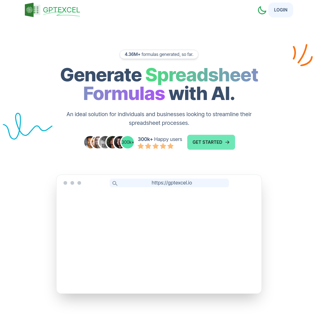 GPTExcel - GPTExcel: AI-Powered Excel and Google Sheets Formula Generator