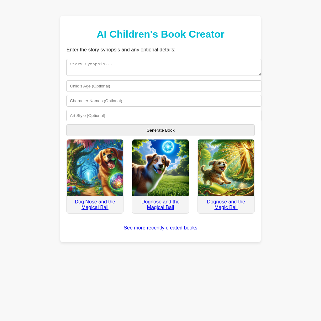 AI Children's Book Creator - AI Children's Book Creator