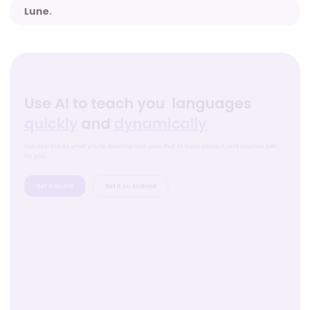 Lune AI - Lune - Language Learning Reimagined