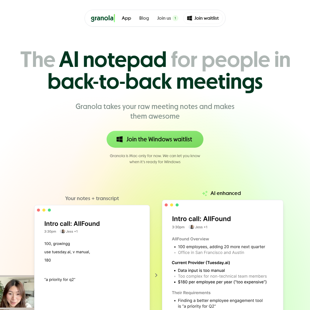 Granola - Granola - The AI Notepad for Meeting Management