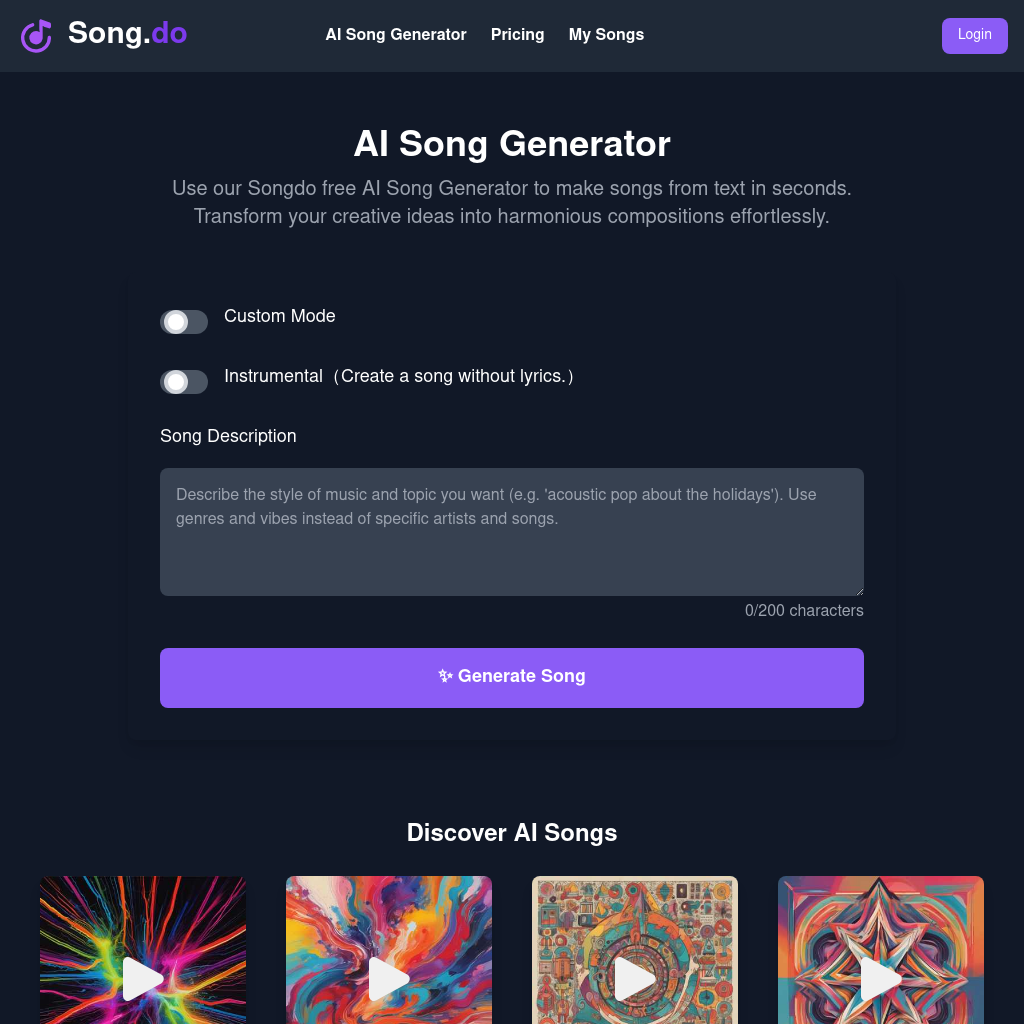 Song.do - Free AI Song Generator｜Song.do