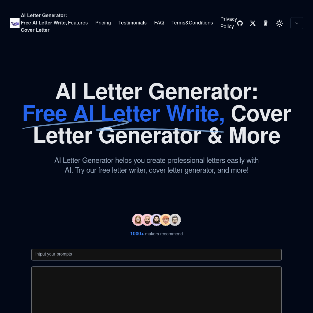 AI Letter Generator - AI Briefgenerator: Gratis AI Briefschrijver ...