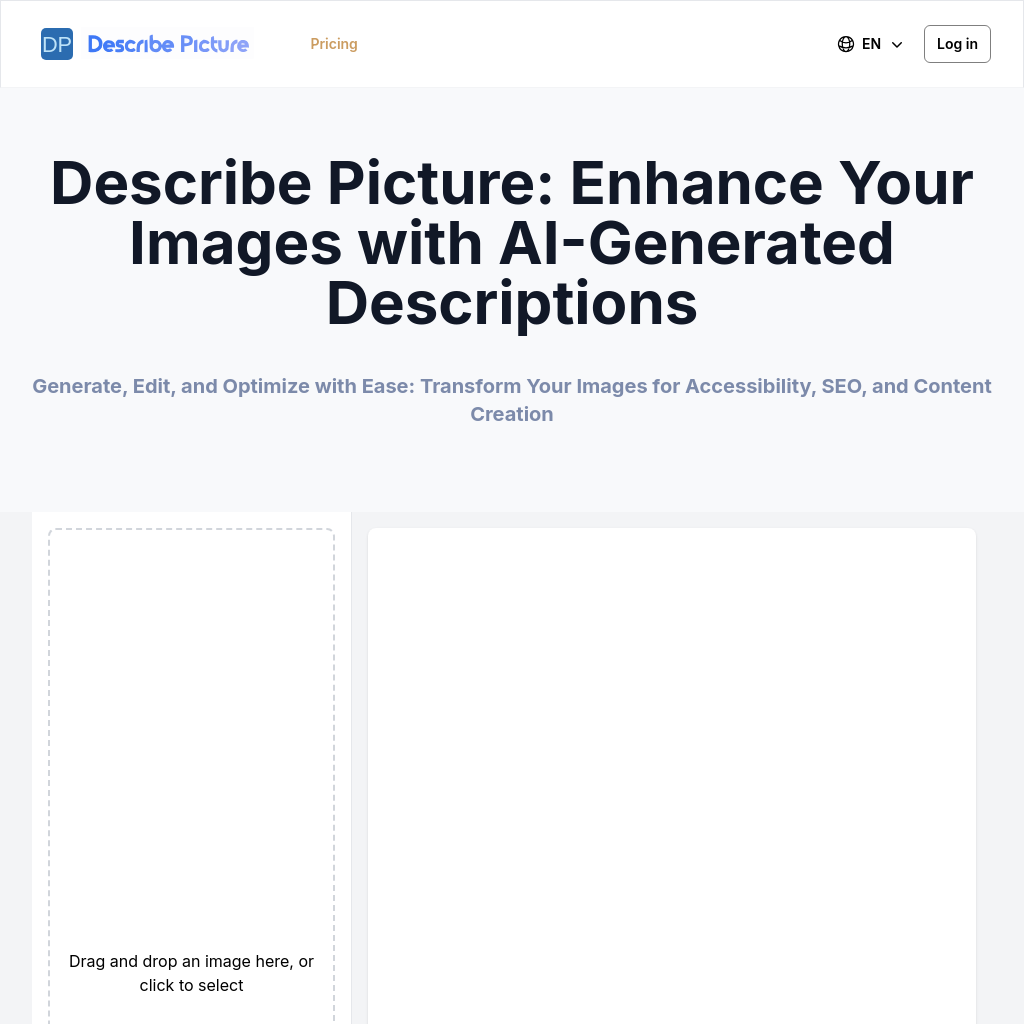 Describe Picture - Describe Picture：AI驱动的图像描述生成器