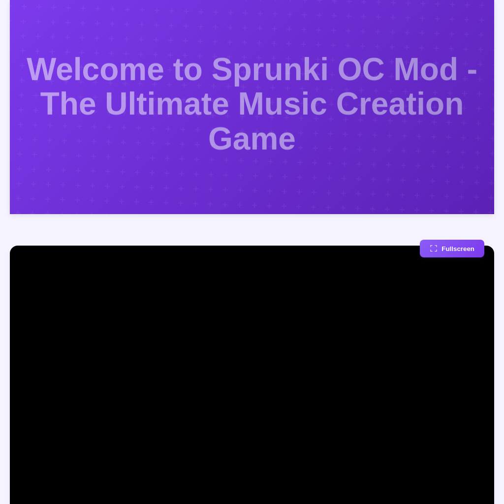 Sprunki OC Mod - Sprunki OC Mod - 音楽制作ゲーム
