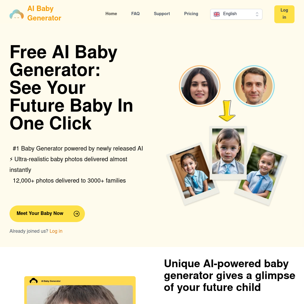 AI Baby Generator - AI Baby Generator - Visualize Your Future Child
