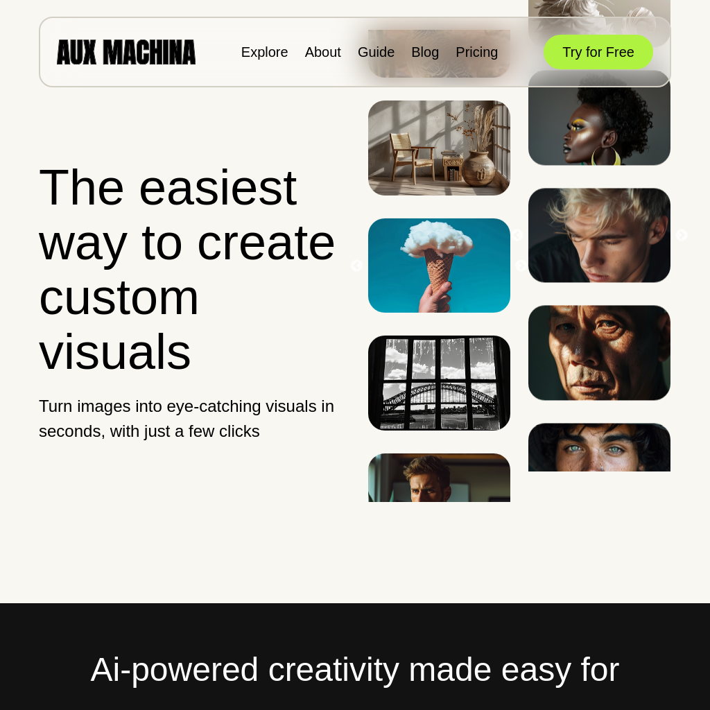 Aux Machina - Aux Machina: AI 기반 맞춤형 이미지 생성