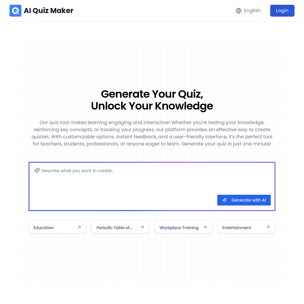 Ai Quiz Generator Ai Quiz Maker