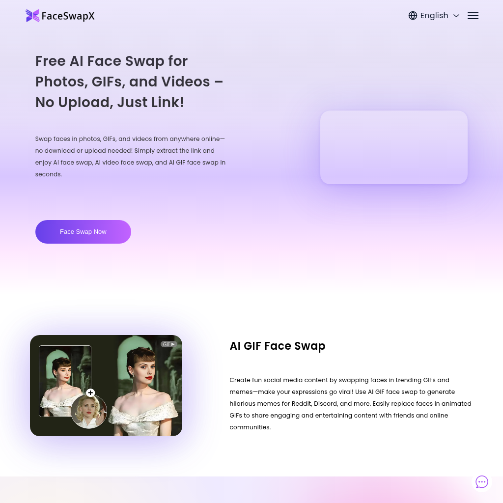 FaceSwapX - Free AI Face Swap Tool for Photos, GIFs, and Videos