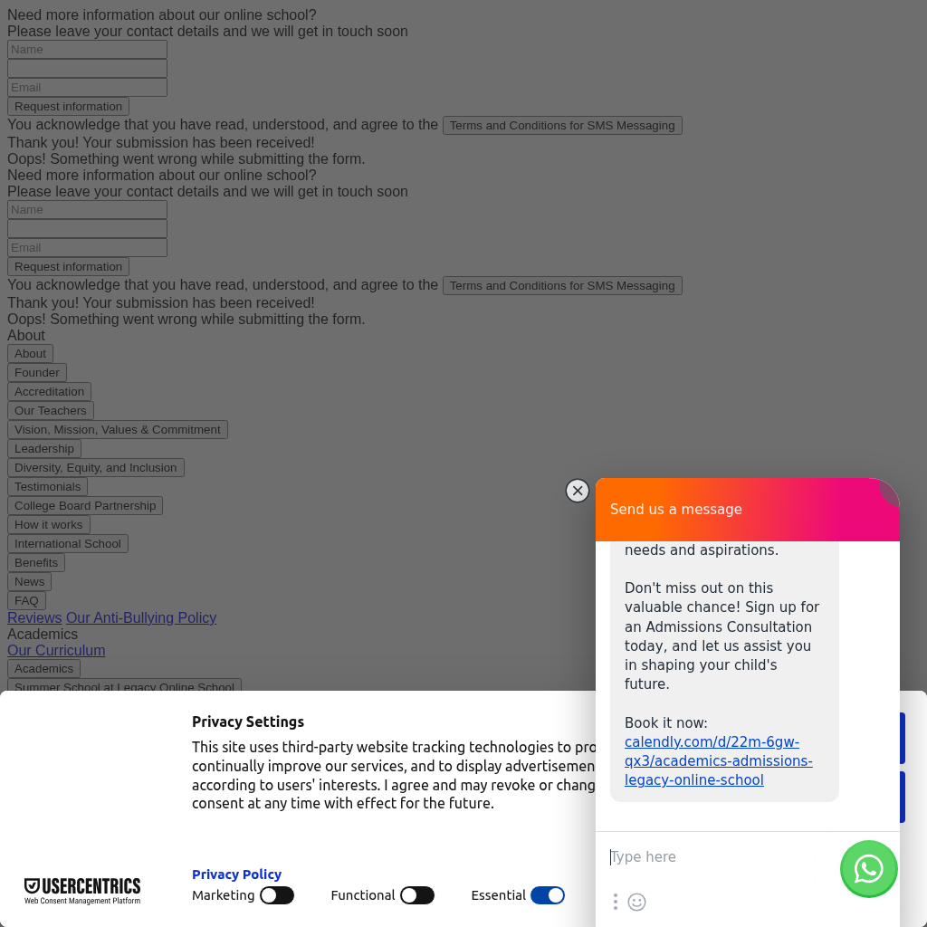 Accredited K12 Online School - Legacy Online School - Akredytowana szkoła K-12