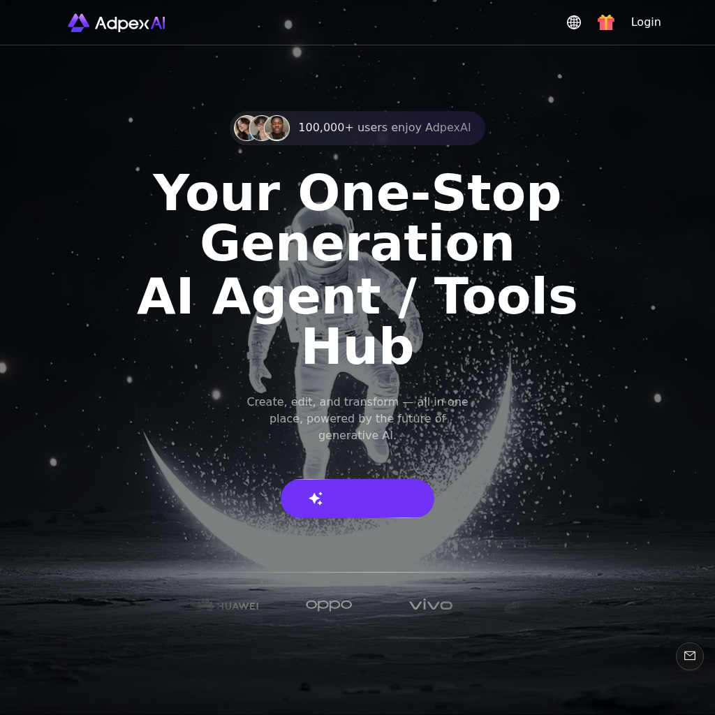 AdpexAI - AdpexAI: All-in-One AI Tool Hub for Photo, Video, and Code Generation