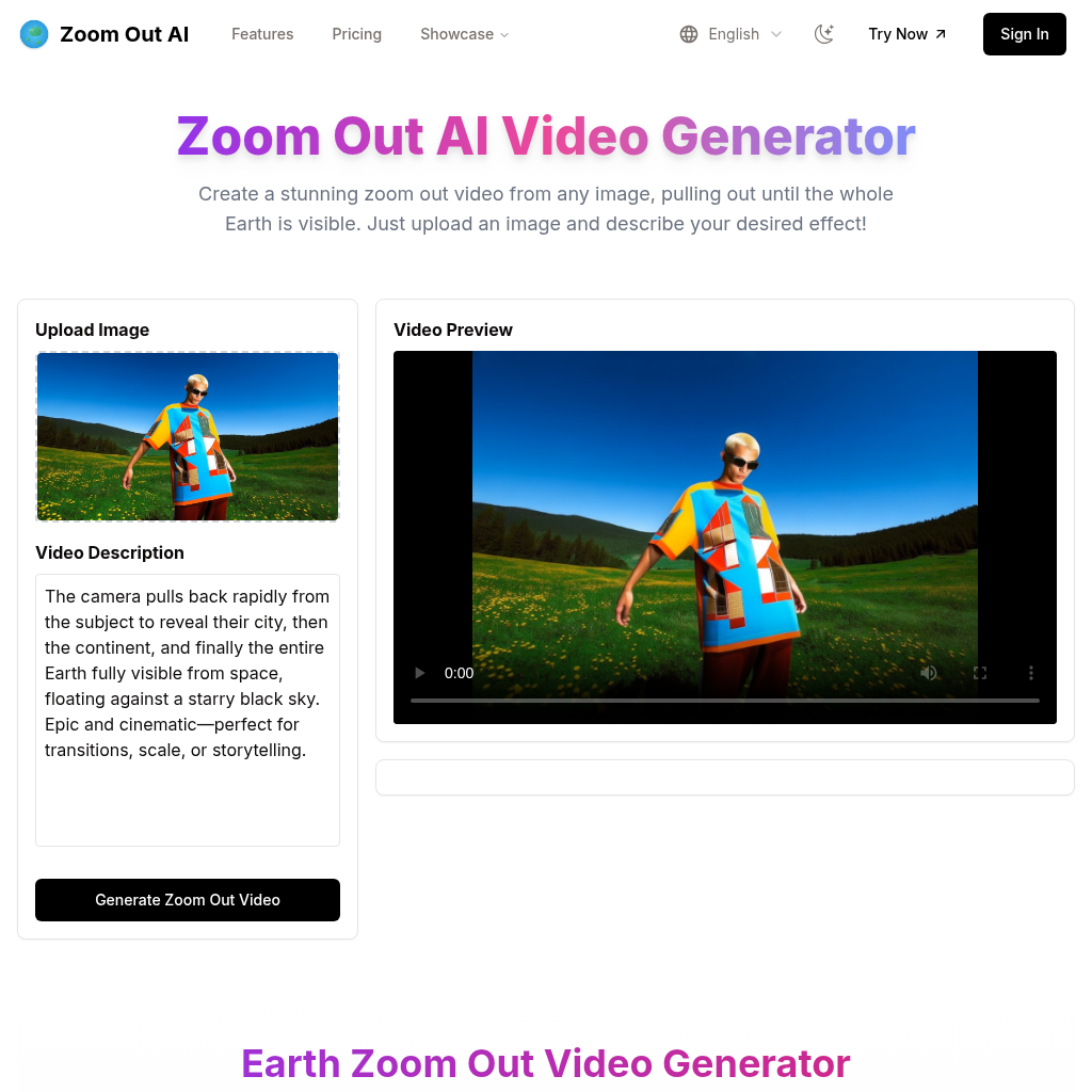 Zoom Out AI - Zoom Out AI Video Generator
