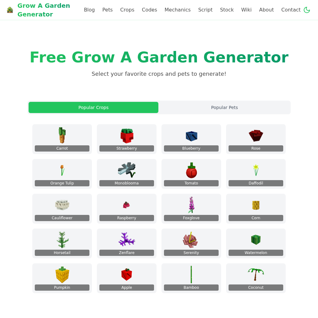 Grow A Garden Generator - Grow A Garden Generator