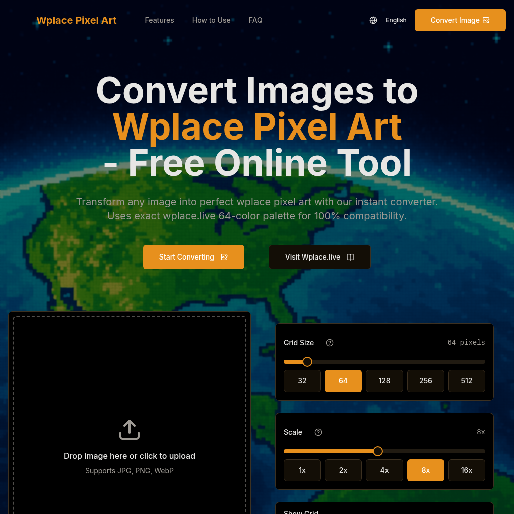 wplace pixel art - Wplace Pixel Art Converter - Free Image to Pixel Art Tool