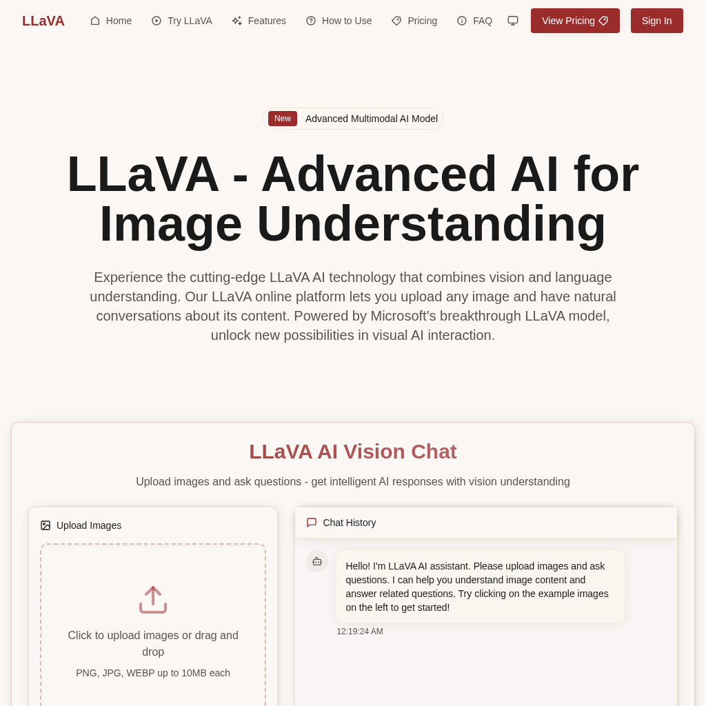 LLaVA - LLaVA多模态AI视觉理解平台