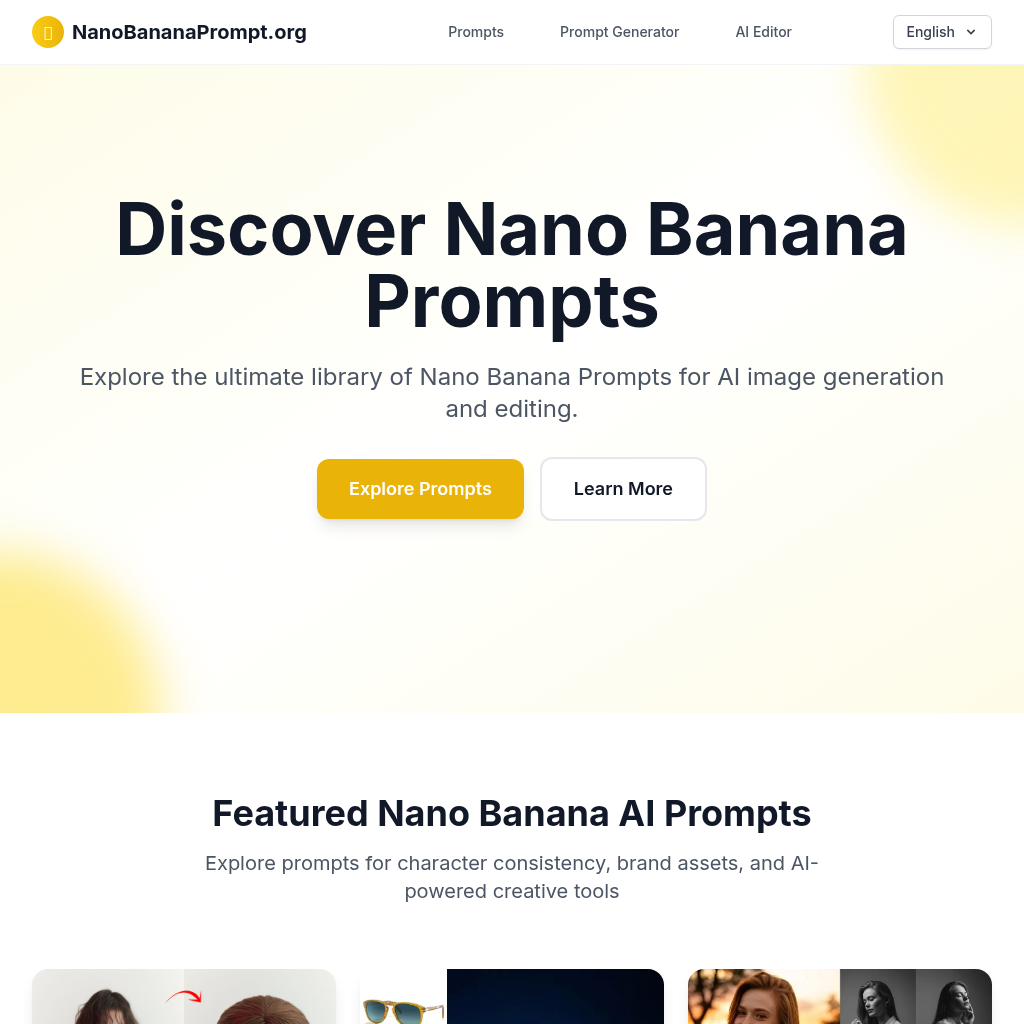 Nano Banana Prompt - Nano Banana Prompt — Платформа для генерации и ...