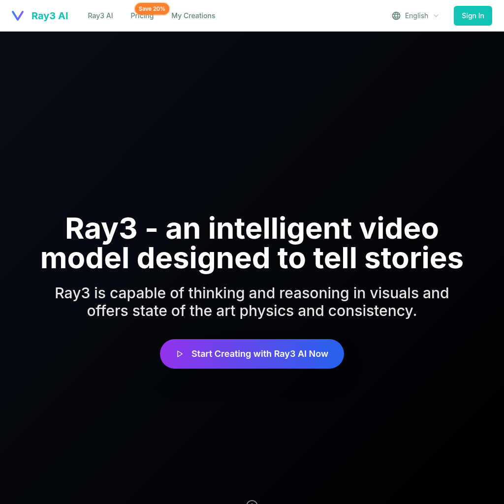 ray3 - Ray3 AI智能视频生成工具