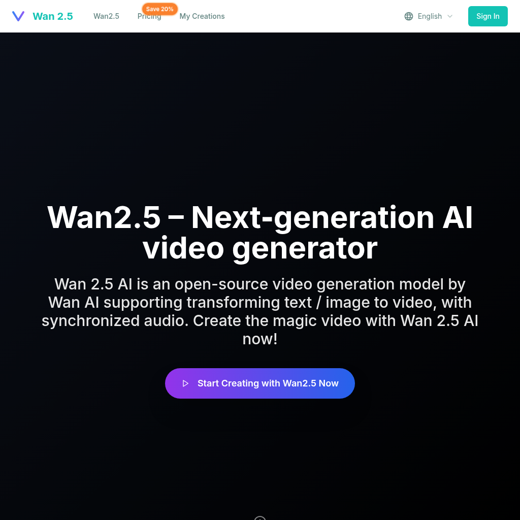 wan2-5 - Wan2.5 AI视频生成器