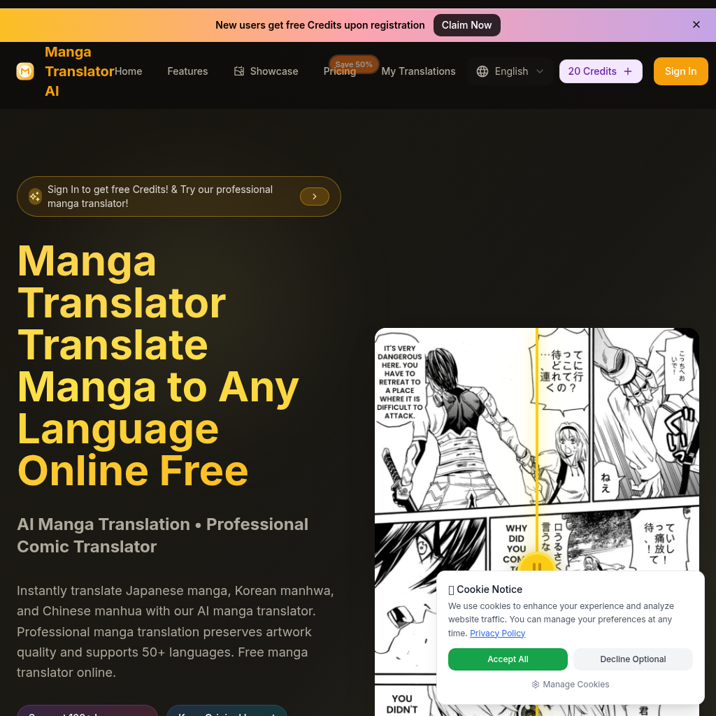 Manga Translator - Manga Translator AI - Professional Manga Translation ...