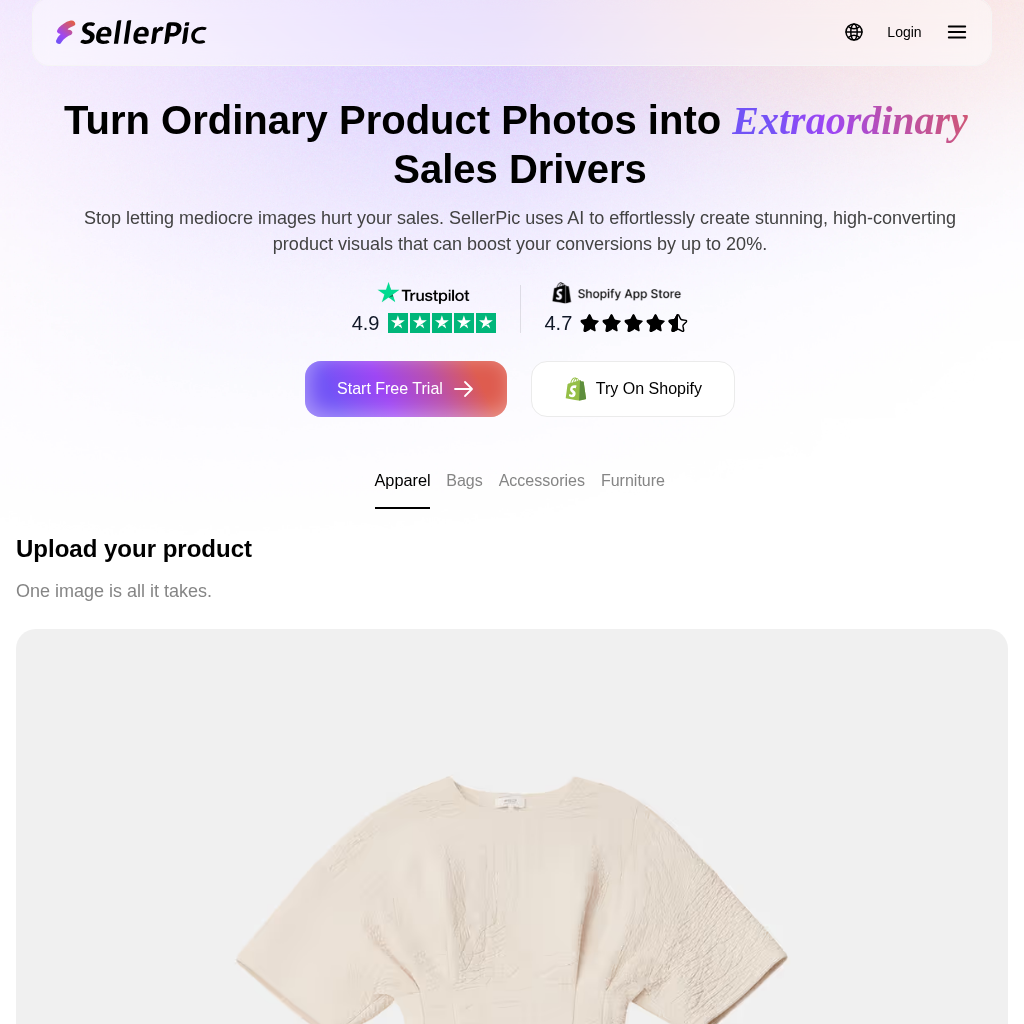 SellerPic - SellerPic AI-Powered Visual Creation Tool