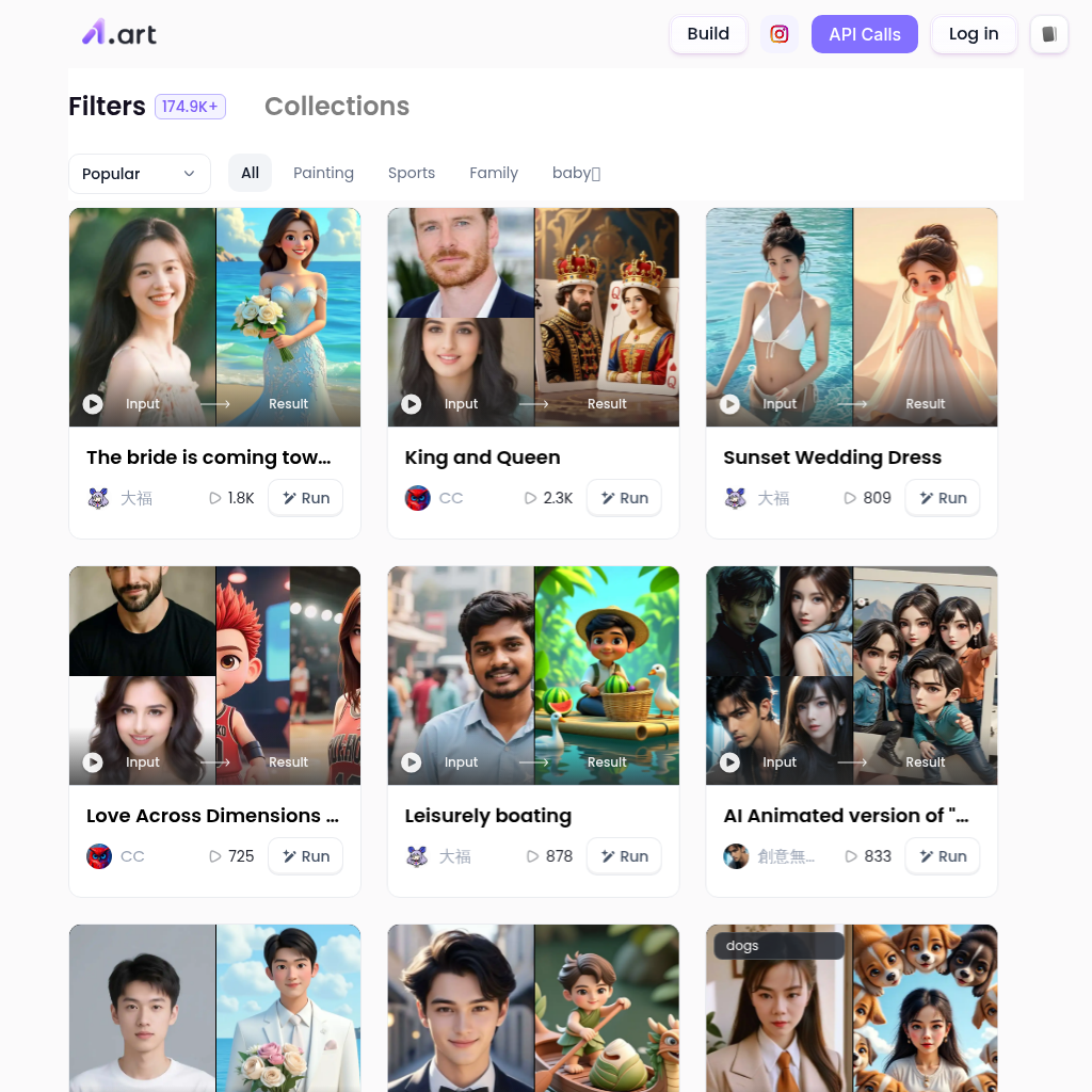 a1.art - AI Generated Animations and Artworks
