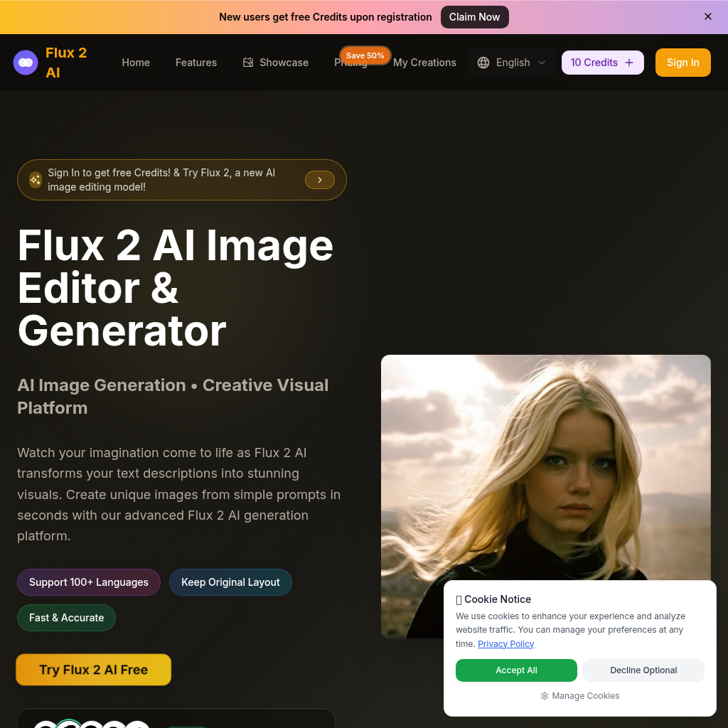 Flux 2 - Flux 2 AI Image Generator & Editor
