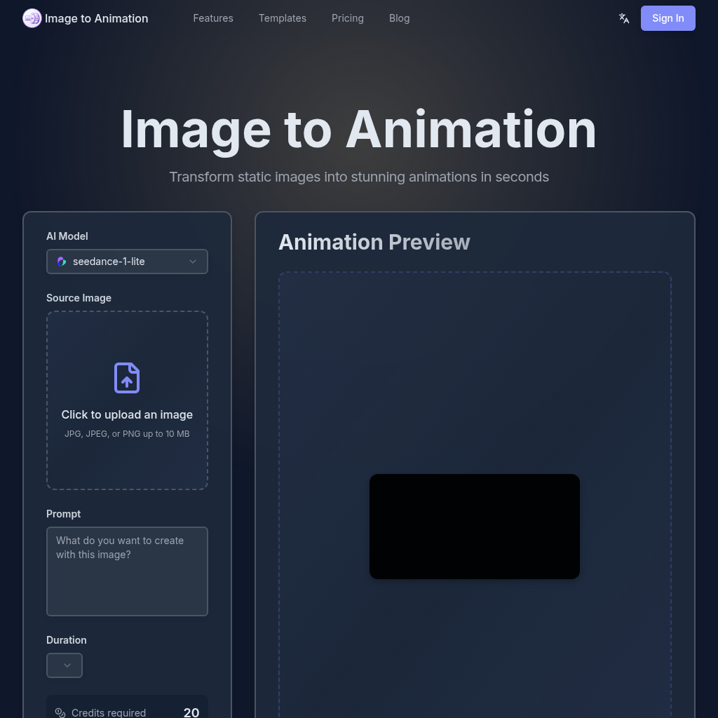 Image to Animation - Image en Animation