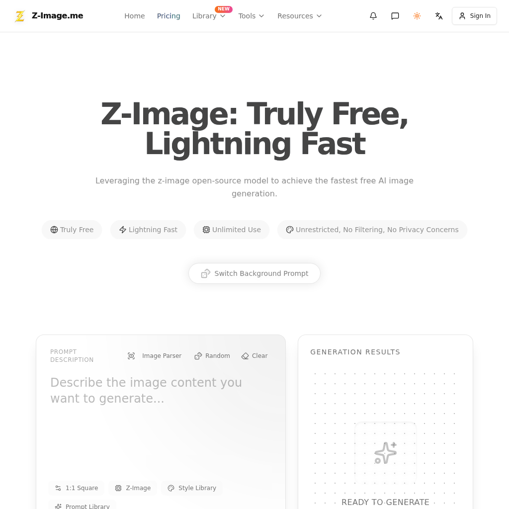 z-image.me - Z-Image: Бесплатная и Молниеносная генерация изображений с ...