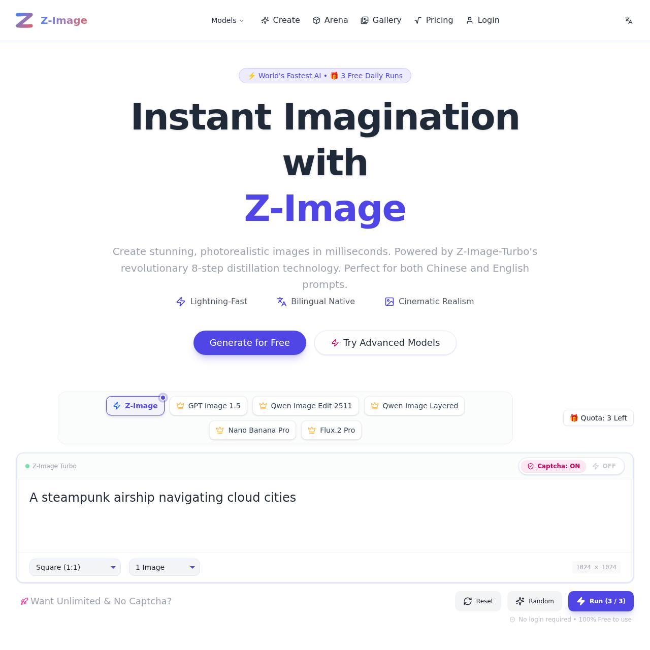 z-image.app - Z-Image: Lightning-Fast AI Image Generation