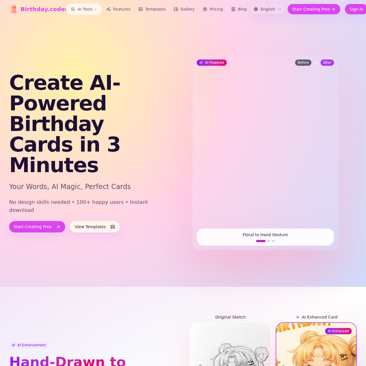 Birthday Cards - AI-Powered Birthday Card Creator