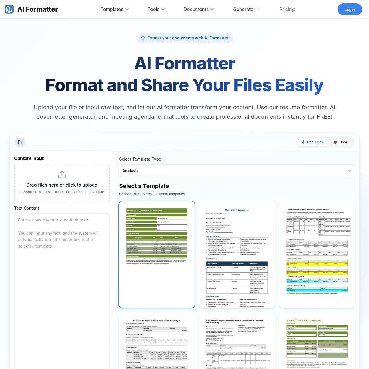 AI Formatter - AI Formatter: Transform Documents with Professional AI ...