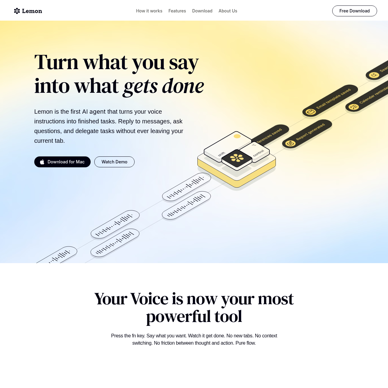 Lemon - Lemon AI Agent: Voice-Activated Task Automation for Mac