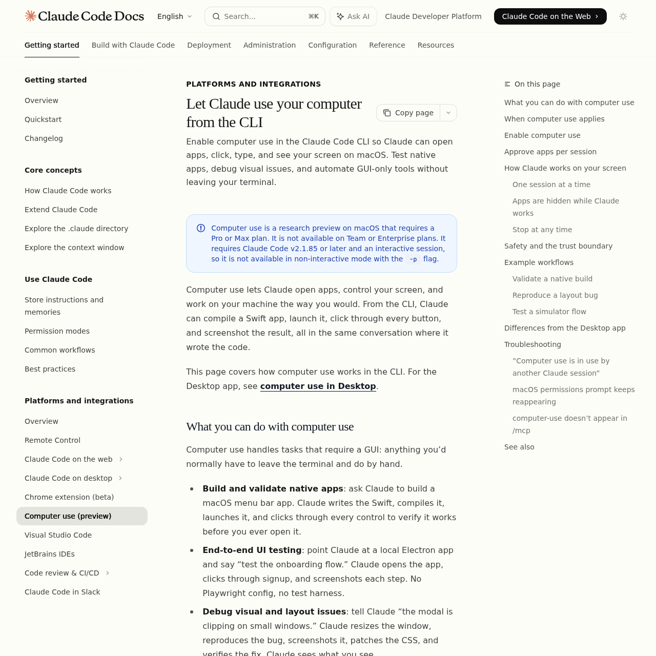 Computer Use in Claude Code - Claude Code Computer Use: macOS ...