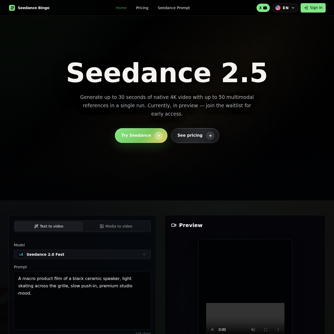 Seedance 2.5 - Seedance 2.5: The Premier Native 4K AI Video Generator ...